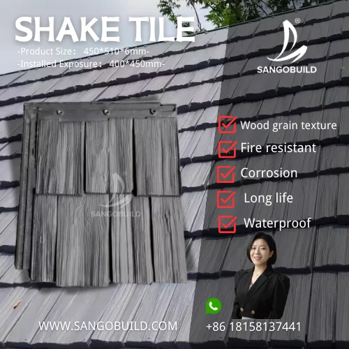 Durable Chinese Antique Shingle Tiles - High Polymer Resin