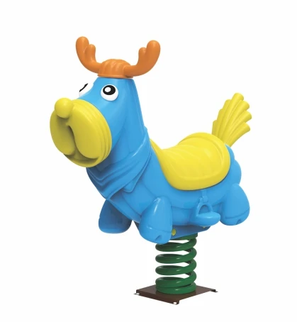 Outdoor Kids Rocking Horse Spring Rider Amusement Equipment for Babies ...