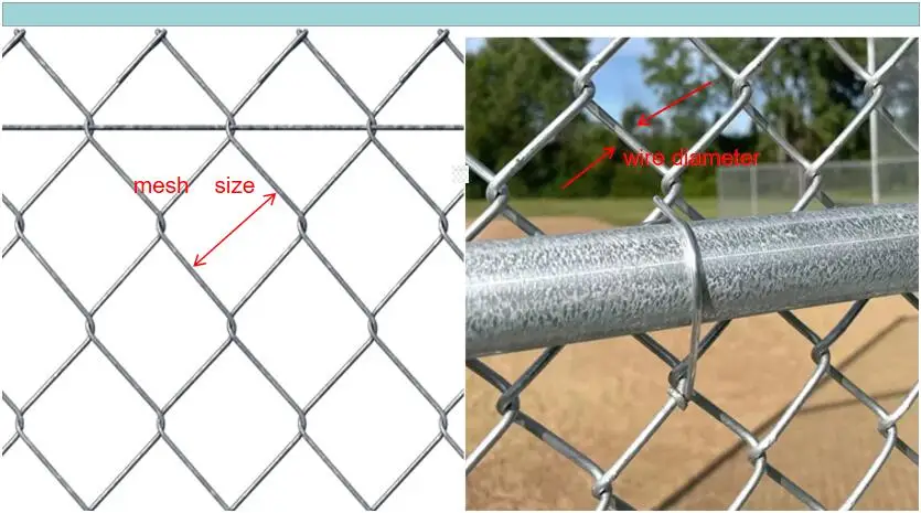 4ft 5ft 6ft 8ft Farm Field Hot Dipped Galvanized Temporary Chain Link ...
