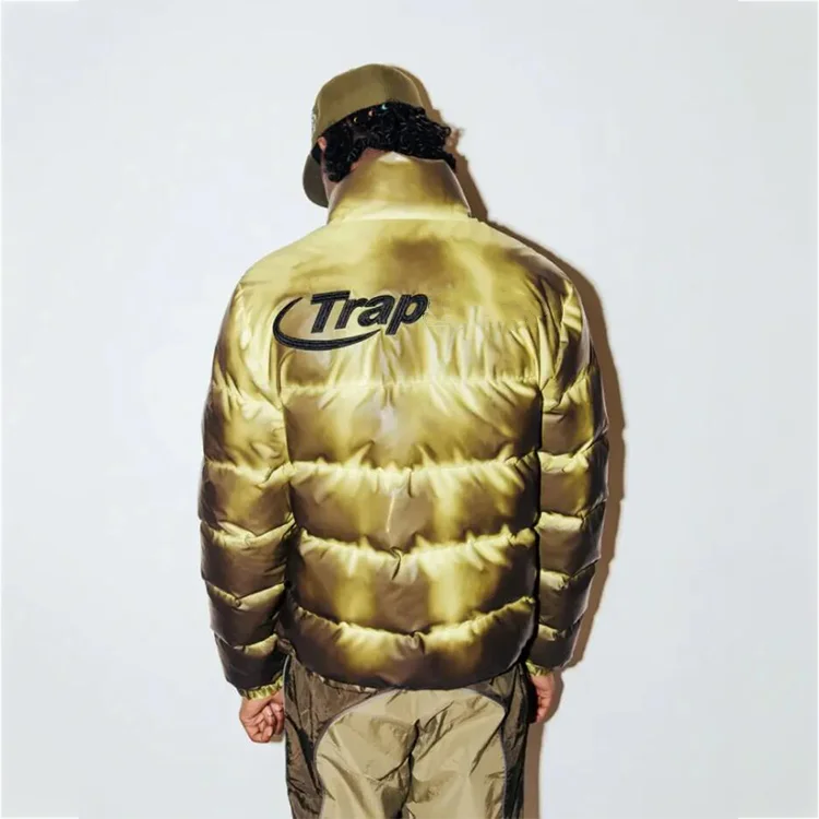 High Quality Custom Factory Trapstar Embroidery Jacket Heat Reactive ...