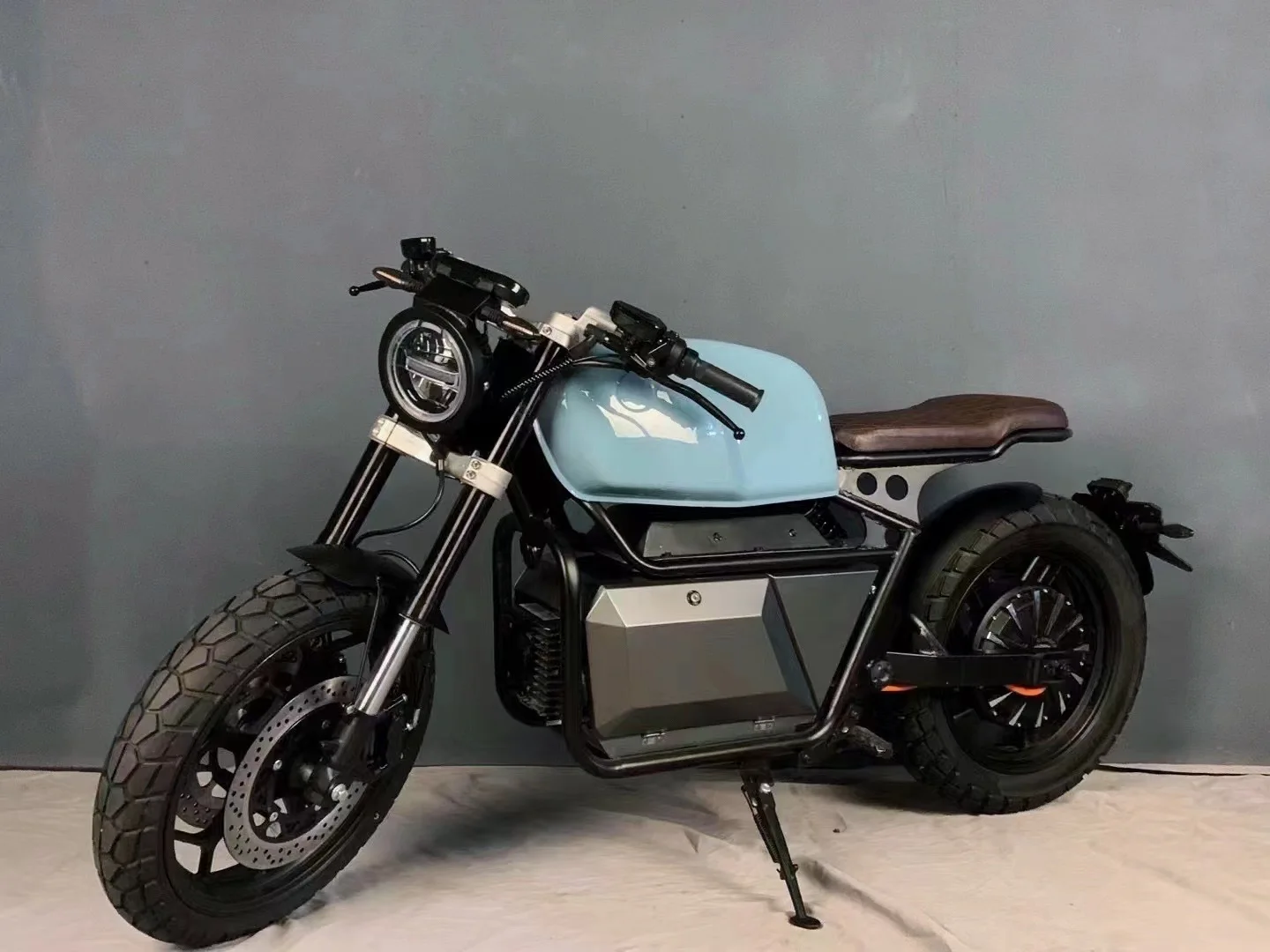 Retro 5000w 72v35ah Lithium Battery 60km/h Classic Electric Cafe Racer ...