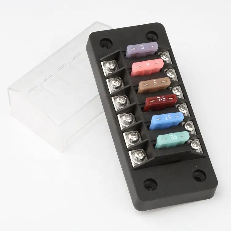 32v Dc Car 4 Way Standard Blade Fuse Holder Box Block With Cover And ...
