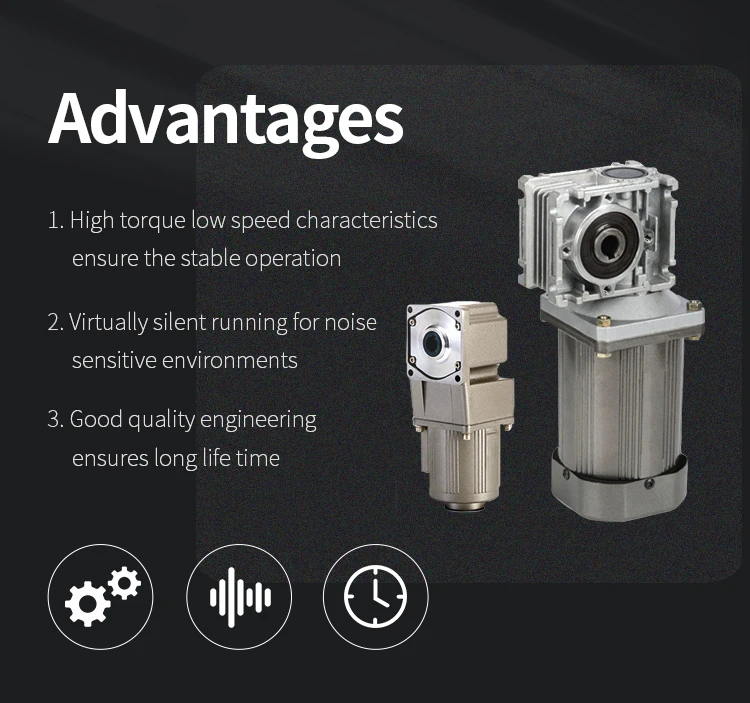 25W-1500W Single Phase Right Angle Gearbox Motor - AC Motor