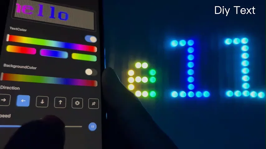 Diy Pattern And Text Smart Curtain Lights Christmas Lights Decoration ...