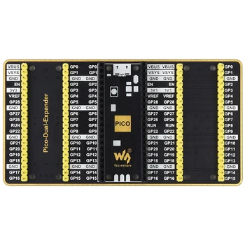 Raspberry Pi Pico Dual Gpio Expander 2 Sets Of 2x20 Male Headers Standard Interface External ...