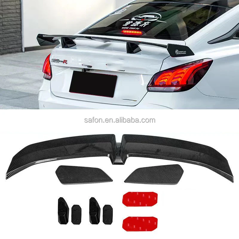 2022 New Other Car Accessories Carbon Fiber Universal Roof Spoiler ...