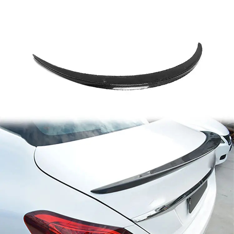C63 Amg Style Spoiler For Mercedes Benz C Class W205 2015 Carbon Fiber ...