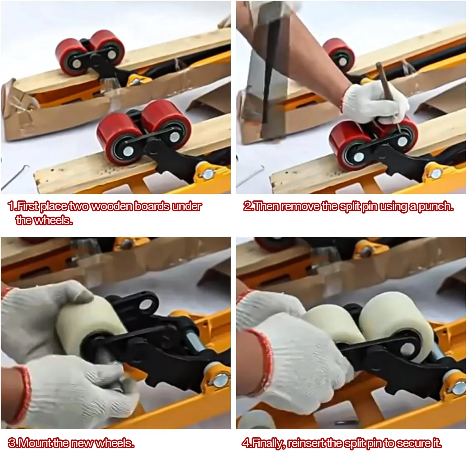 Pallet Fixer Wheel for Pallet Truck Polyurethane Roll Including Ball ...