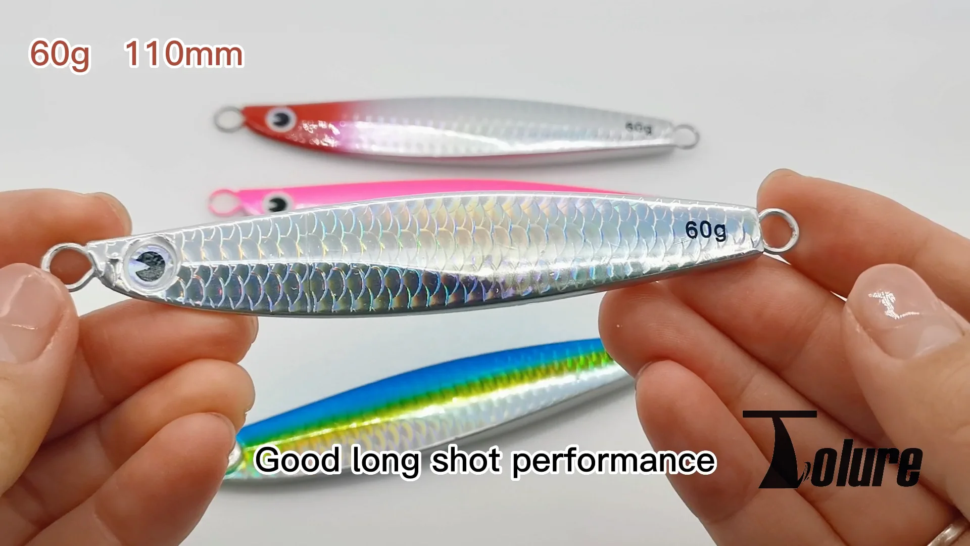 Toplure 60g Lead Metal Jig Fishing Lure Slow Pitch Jigging Lure Luminous Fishing Lure - Buy ...