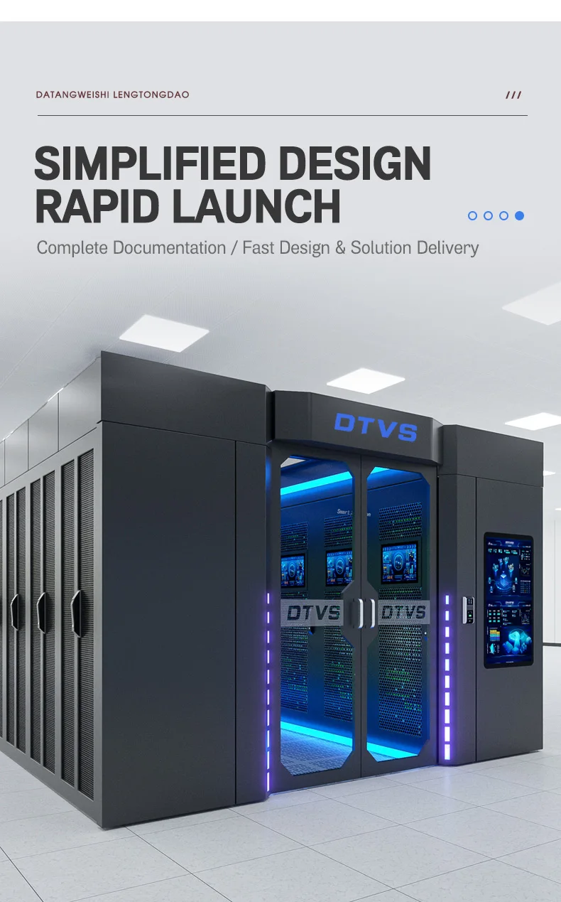 DTVS 19 Inch 42U Modular Data Center Cold Aisle Containment with DEMS ...