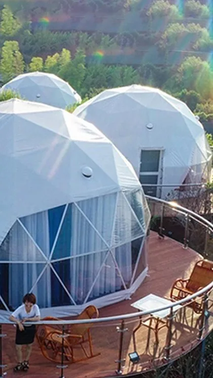 Outdoor Aluminum Geodesic Dome Hurricane Proof Manufactured Home ...