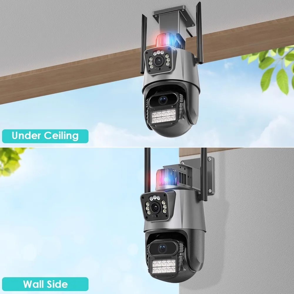 Icsee 6MP Dual Lens Camera - Advanced Video Surveillance