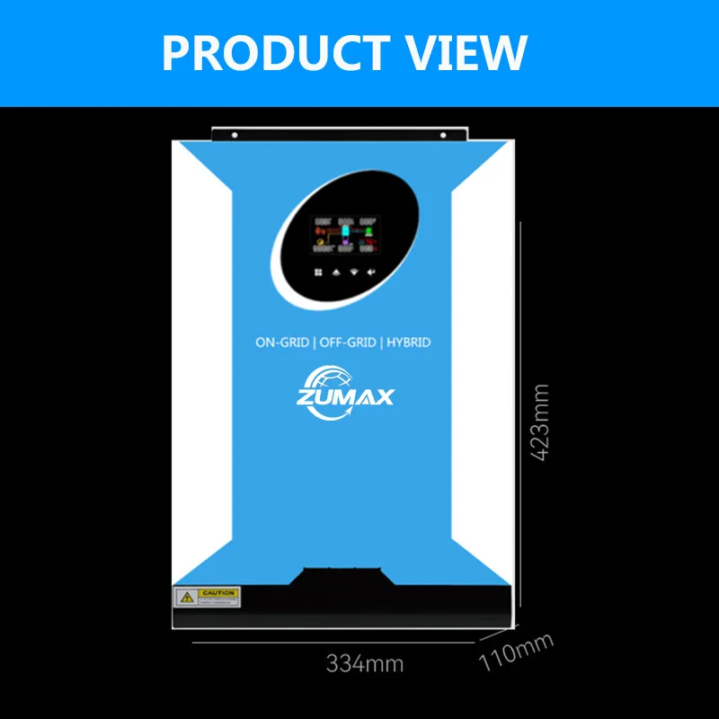 Zumax Dual Output Hybrid Solar Inverter Dc/ac Inverters For Residential ...