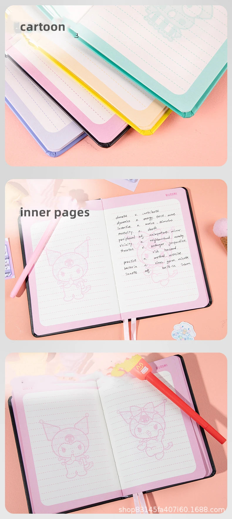 Keroppi Notebook & Cinnamoroll Diary - Wholesale Available