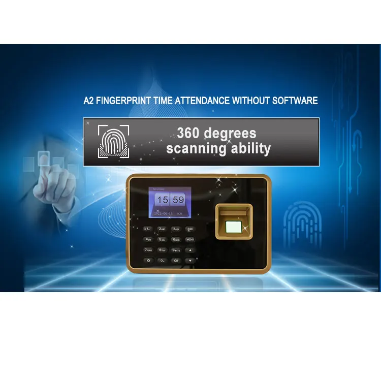 Multi-language Excel Report Fingerprint Biometric Time And Attendance ...
