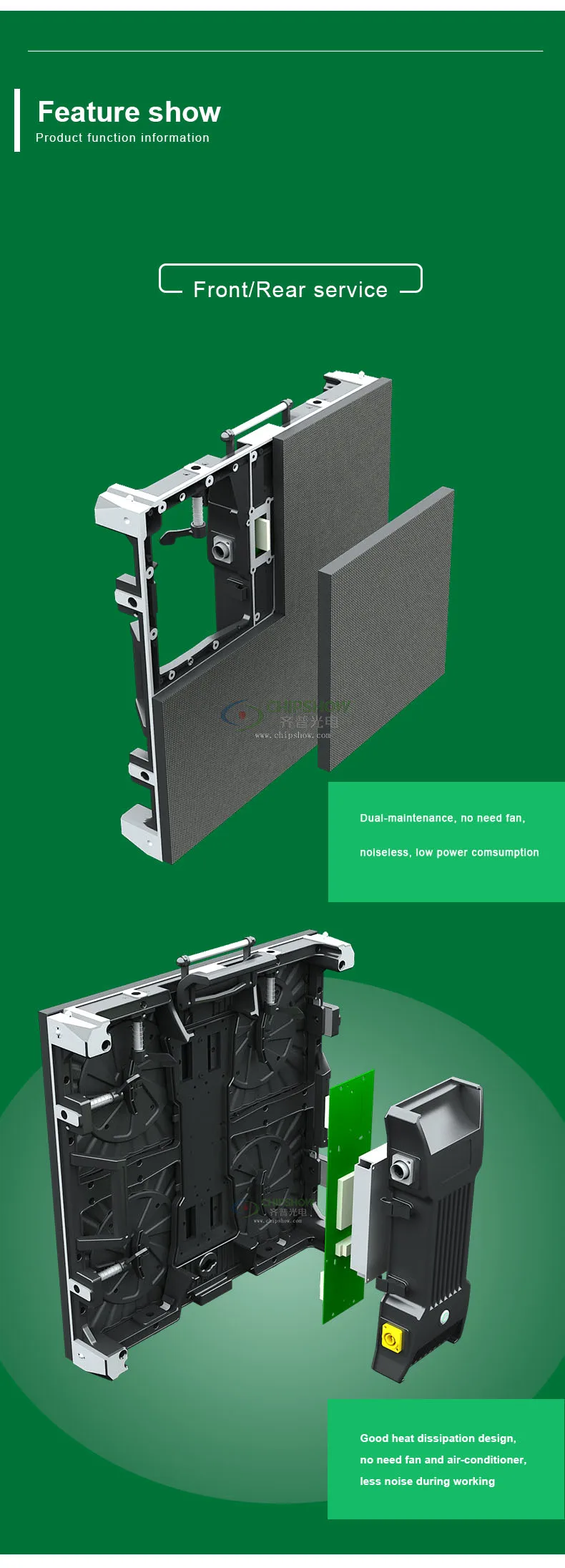 Chipshow Outdoor Stand Floor Background Rental Stage Led Display - Buy ...