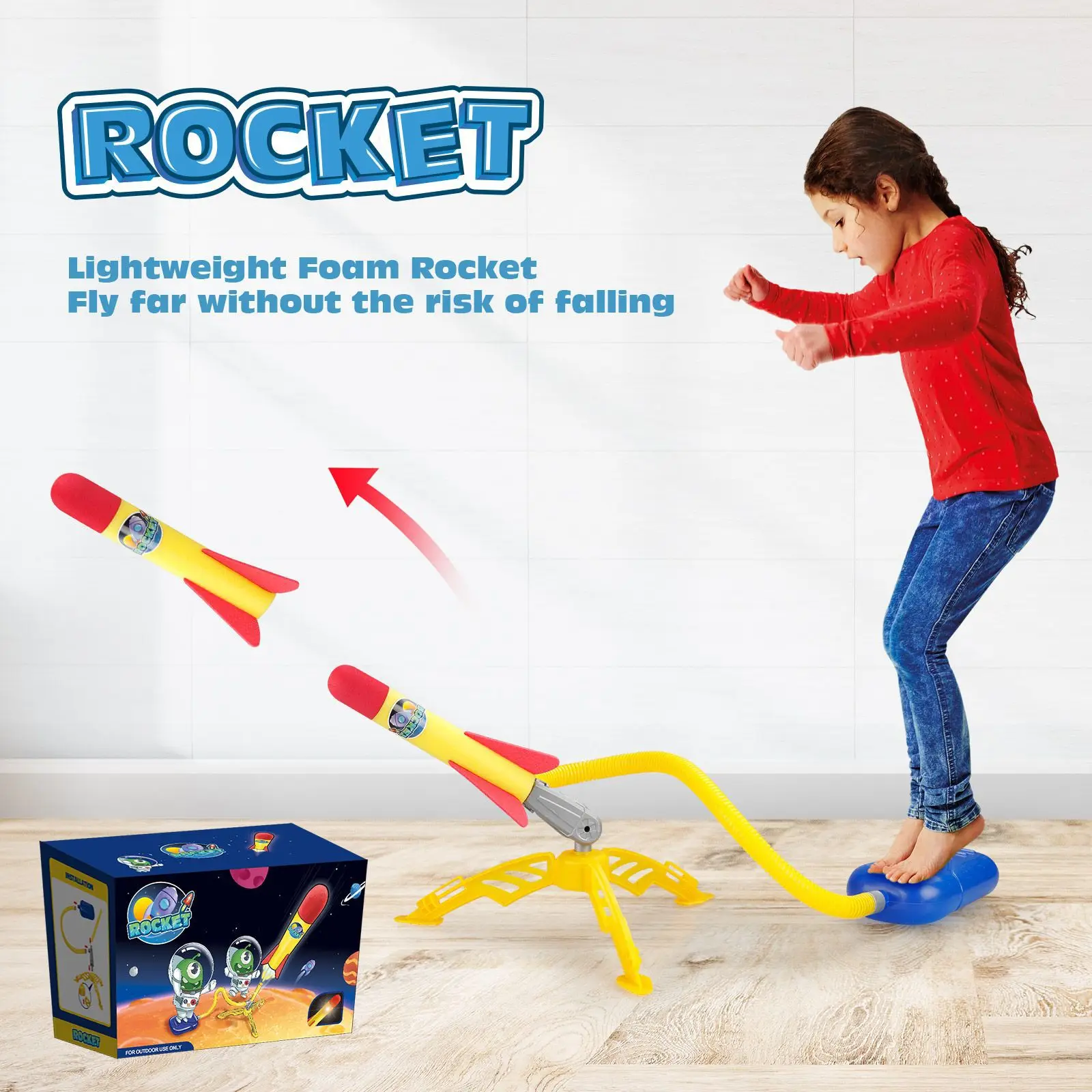 Children's Feet On Plastic Bazooka Pressure Pneumatic Outdoor Sports ...