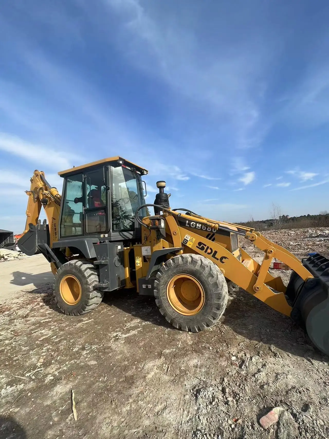 Backhoe Loader Tractor Sdlg Brand Lgb Wheel Backhoe Loader Excavator ...