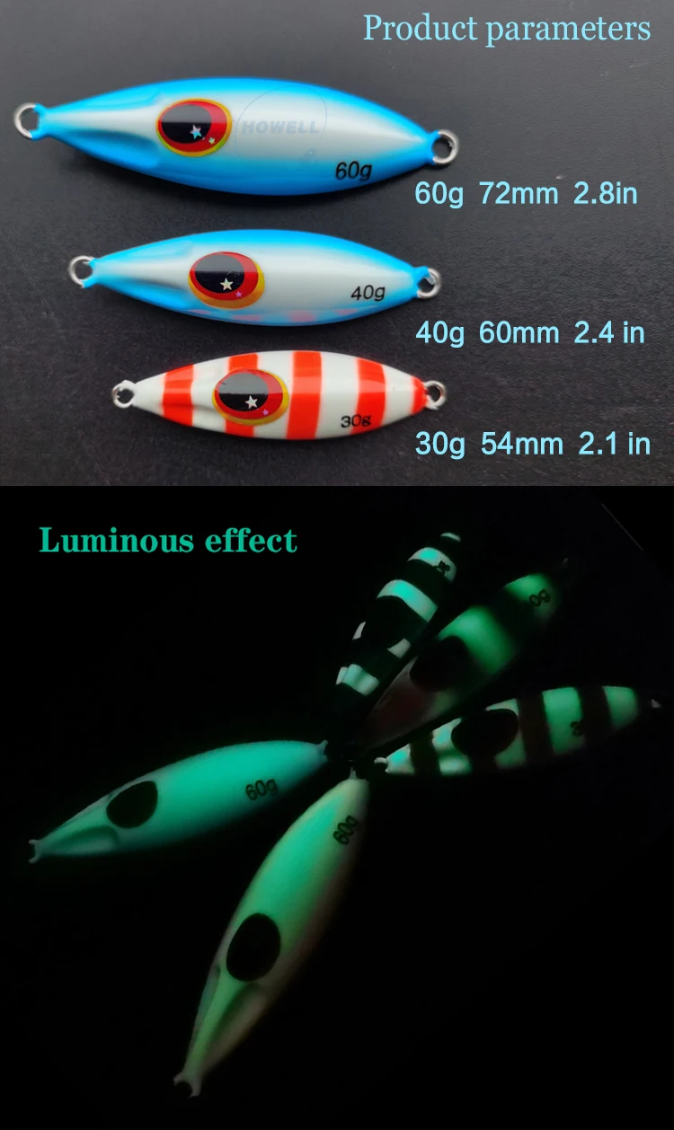 Fishing Lure Slow Jig 10g-150g Oem Uv Lead Jig Jigging Sinking Metal ...
