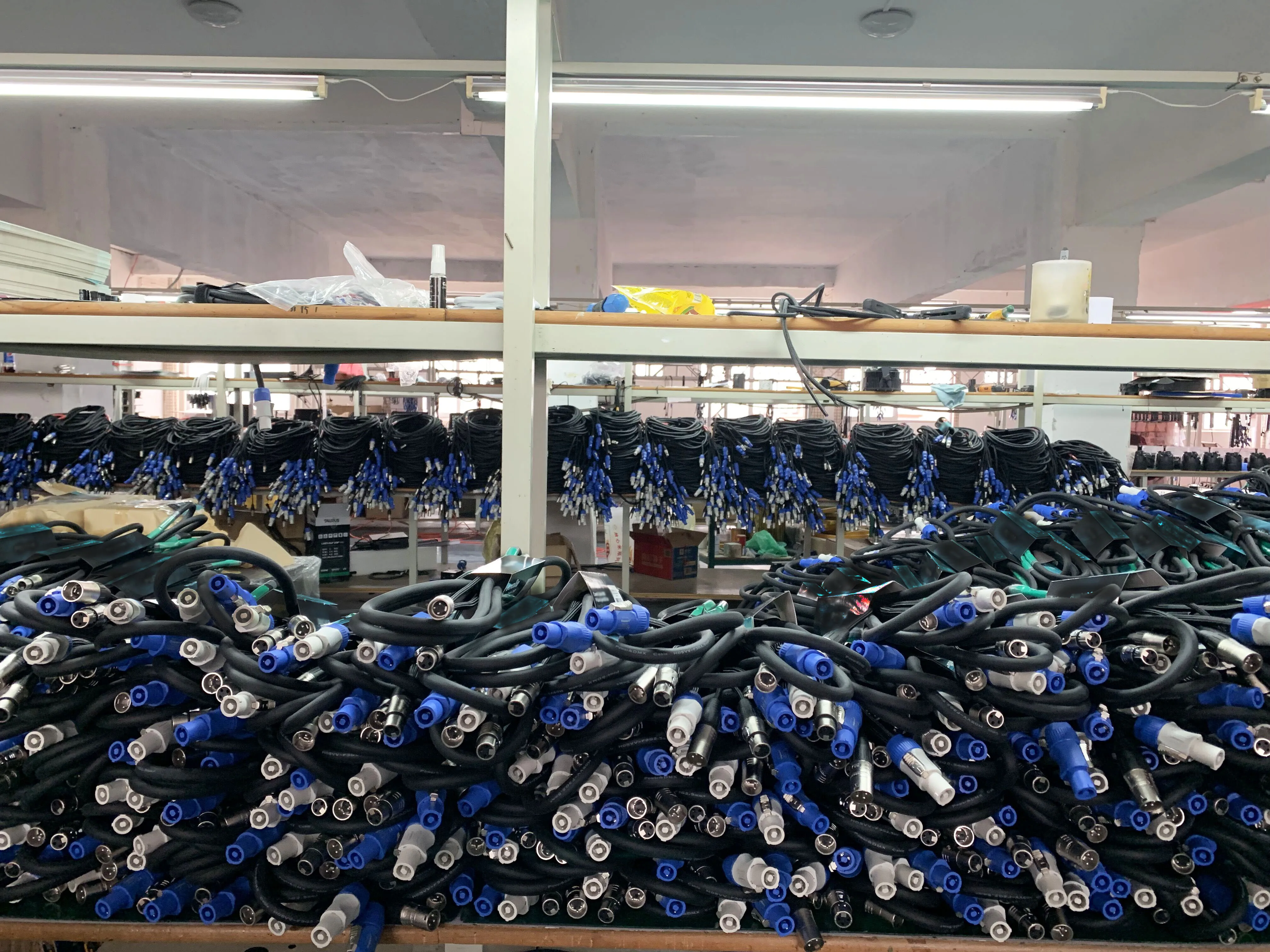 Dmx & Power 2 In 1 Hybrid Cable With Powercon Xlr Connector 3pin/5pin ...