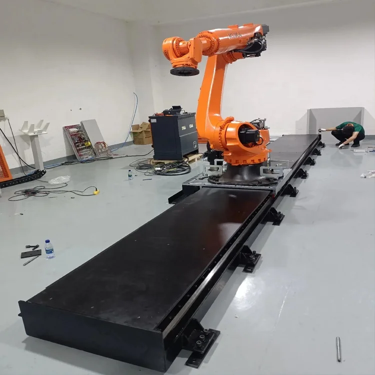 Ground Rail for KUKA 6 Axes Robot Arm - Electronics Industry