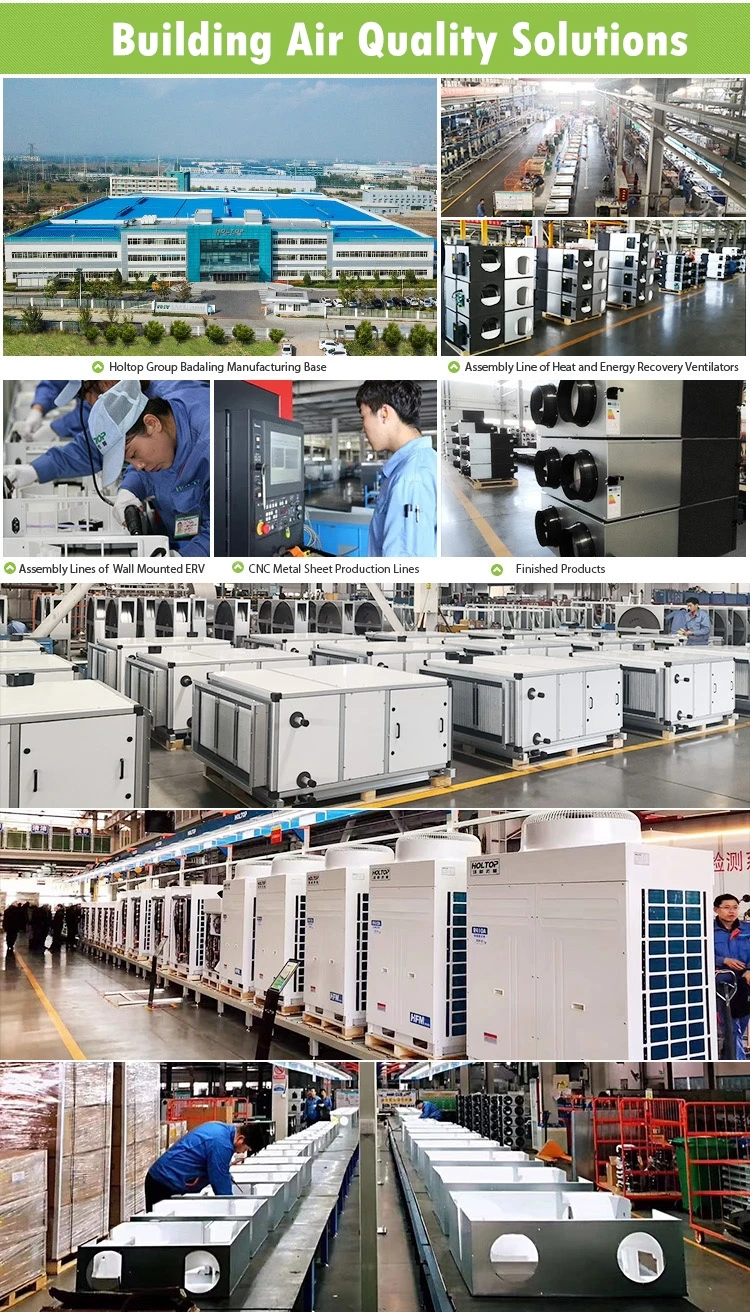 Fresh Air Handling Unit with DX Cooling Coil 10ton for Factory