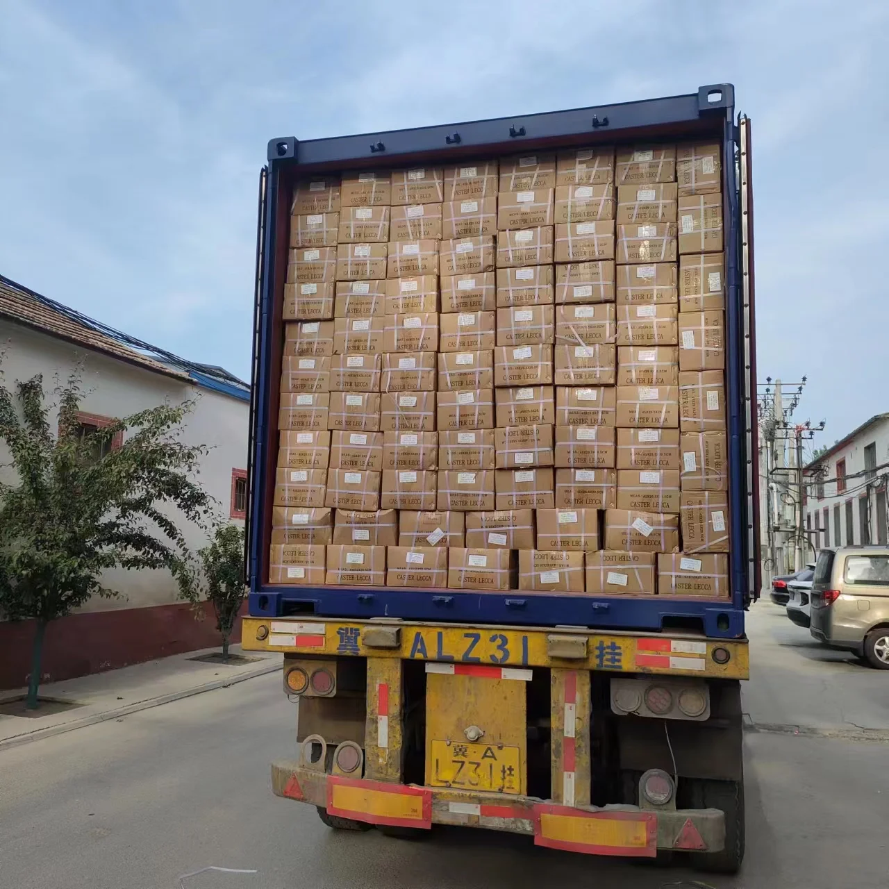 8" Inch 5 Ton Shipping Container Castor Wheels With Swivel Twist Lock ...