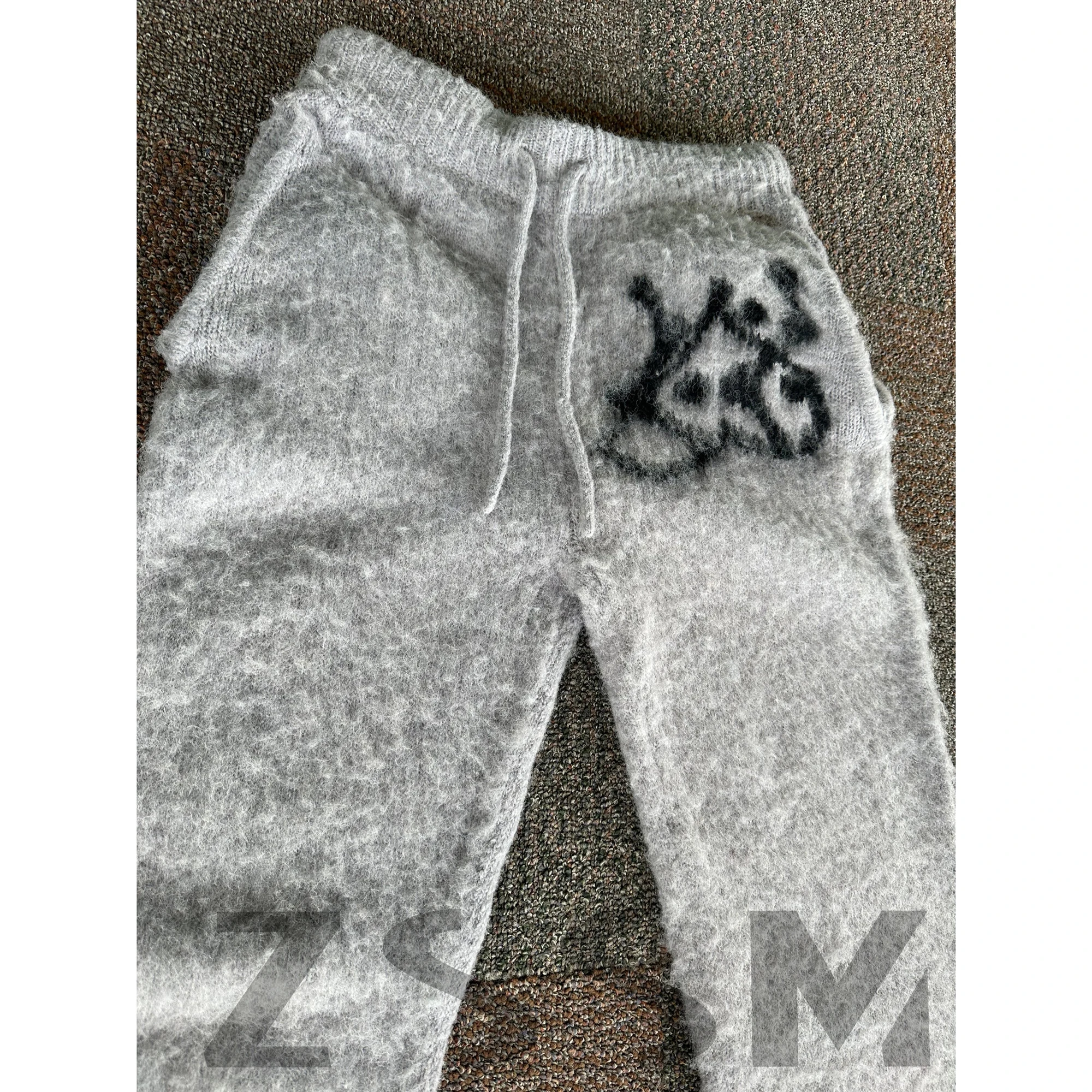 Unisex Custom Printed Mohair Sweatpants Oversized Baggy Lounge Pants ...