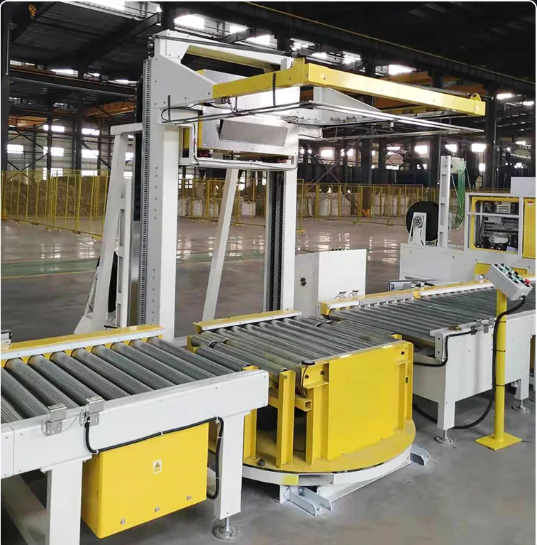 Automatic Side Seal Pallet Strapping Machine Online Side seal Vertical ...
