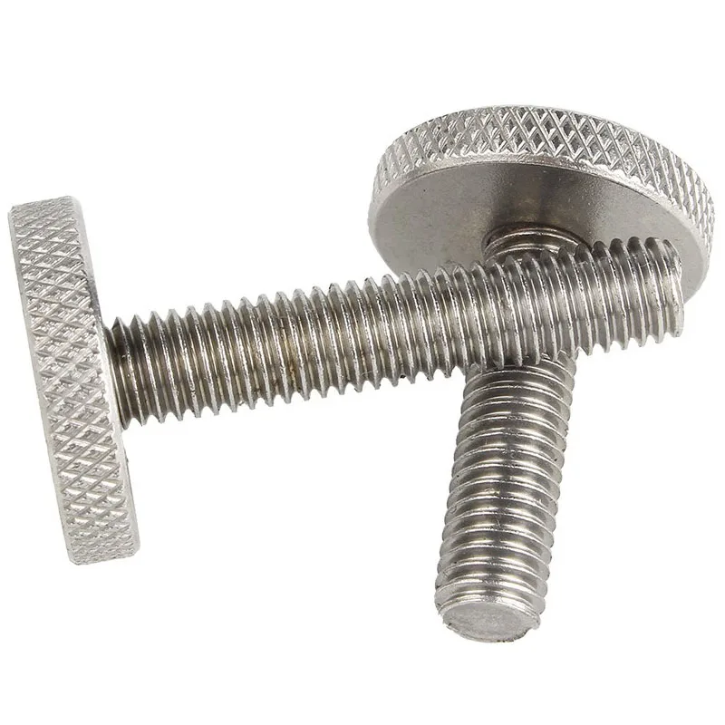 Custom M3 M4 M6 Stainless Steel Flat Head Thumb Screws