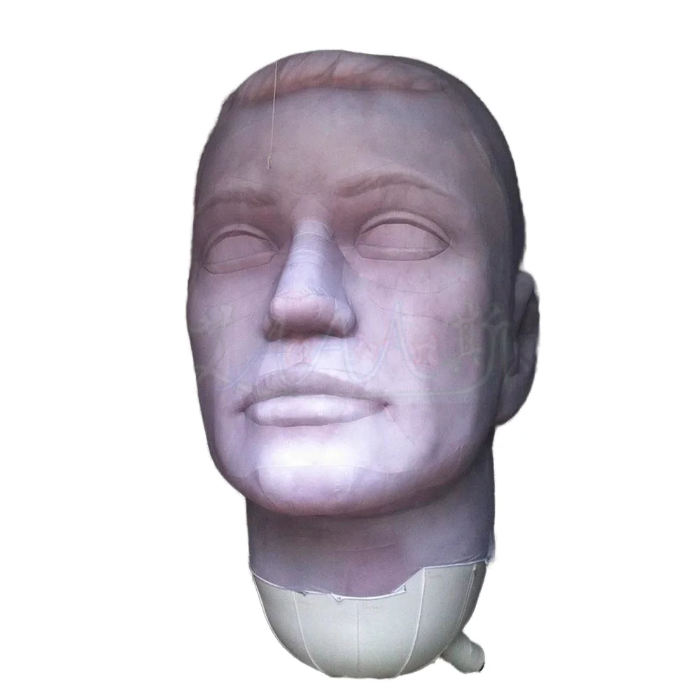 Realistic Inflatable Human Head Model Oxford Material Pop Up Head For ...