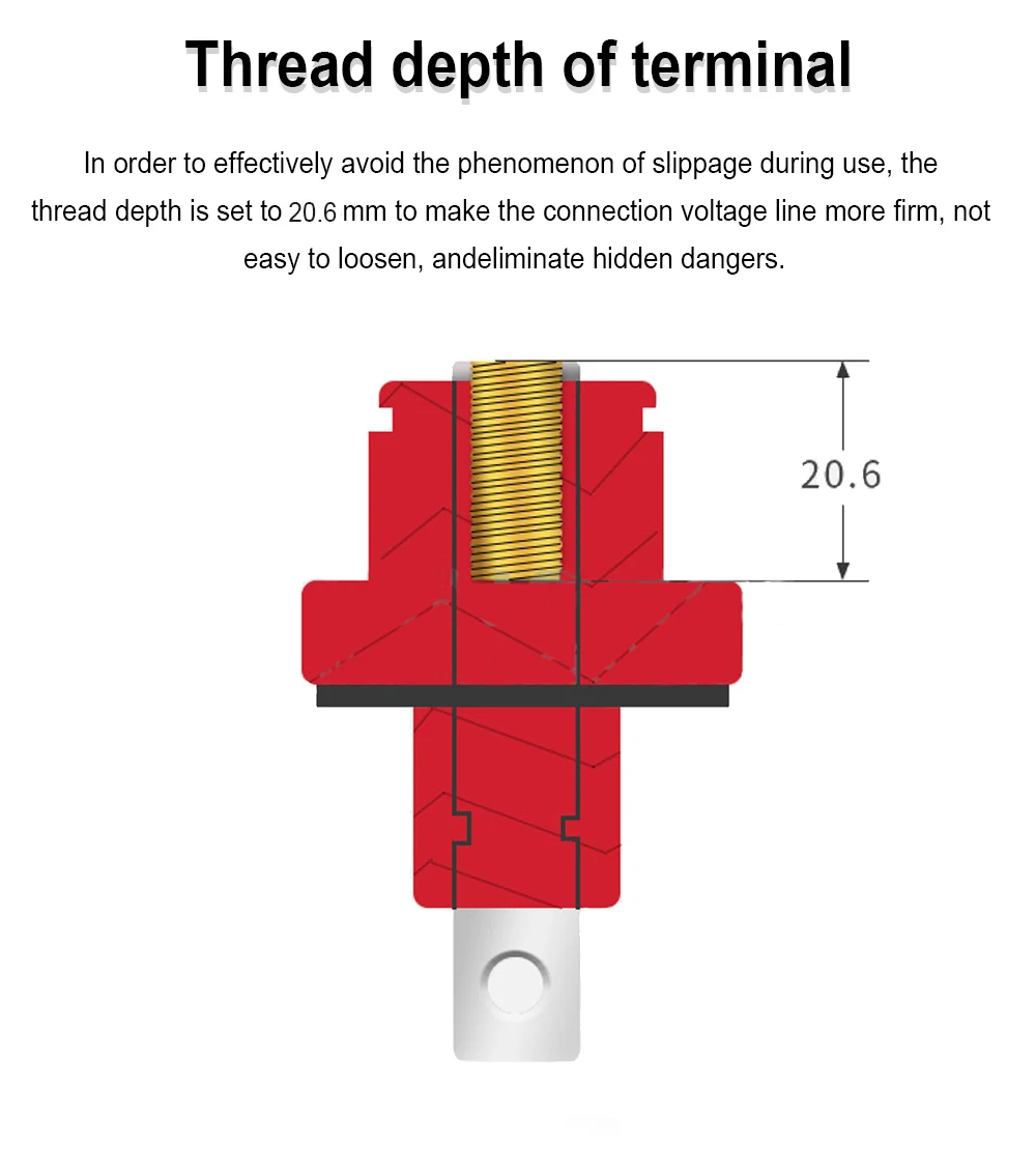 2pcs 300a New Copper Terminal Through High Current Electric Vehicle ...