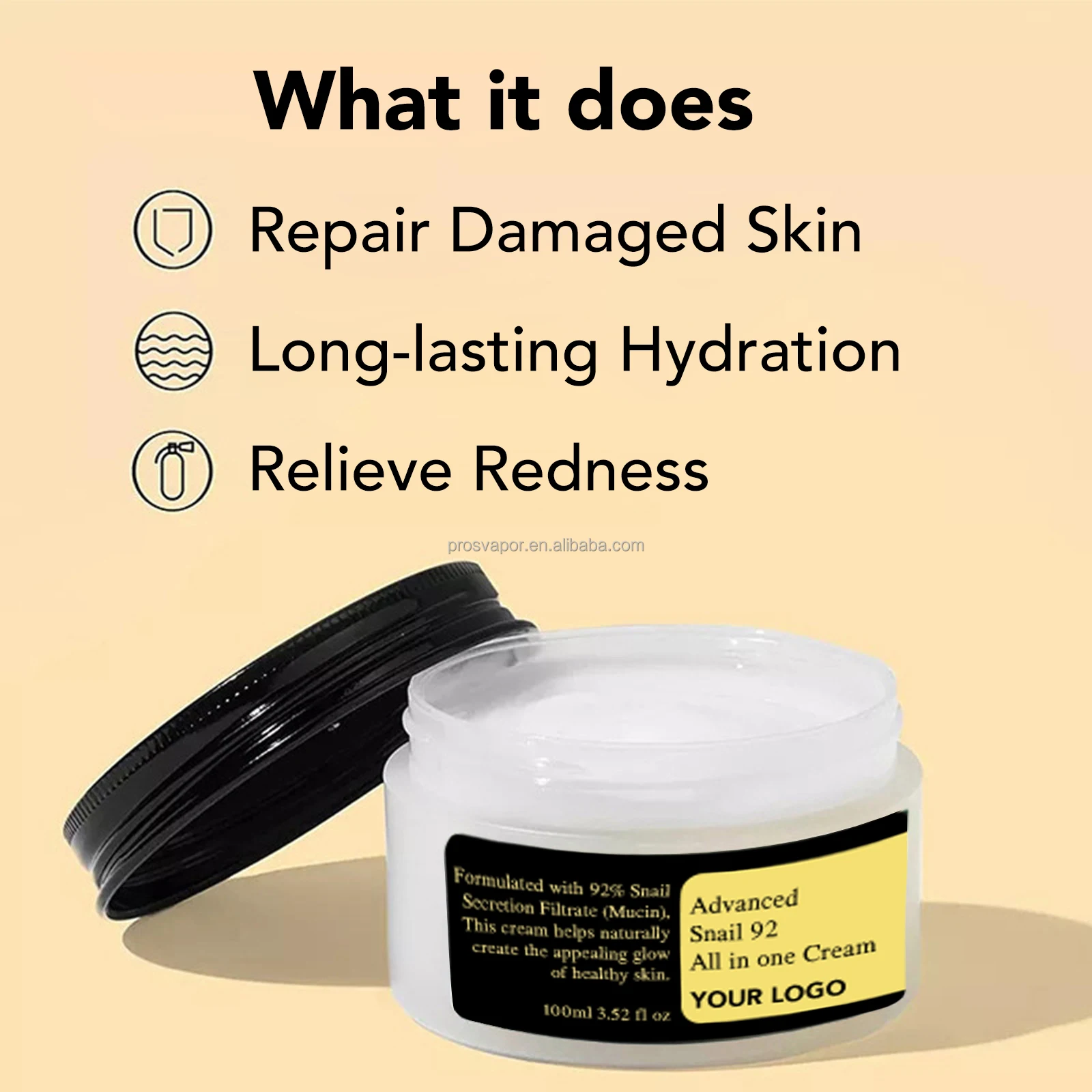 Custom Collagen Snail Mucin Anti Wrinkle Moisturizing Whitening Face ...