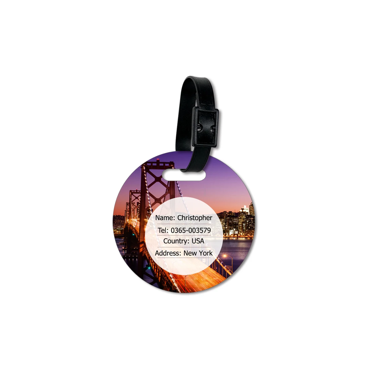 BEAUTYSUB 1.3mm Double-sided HD Sublimation Aluminum Luggage Tag Metal ...