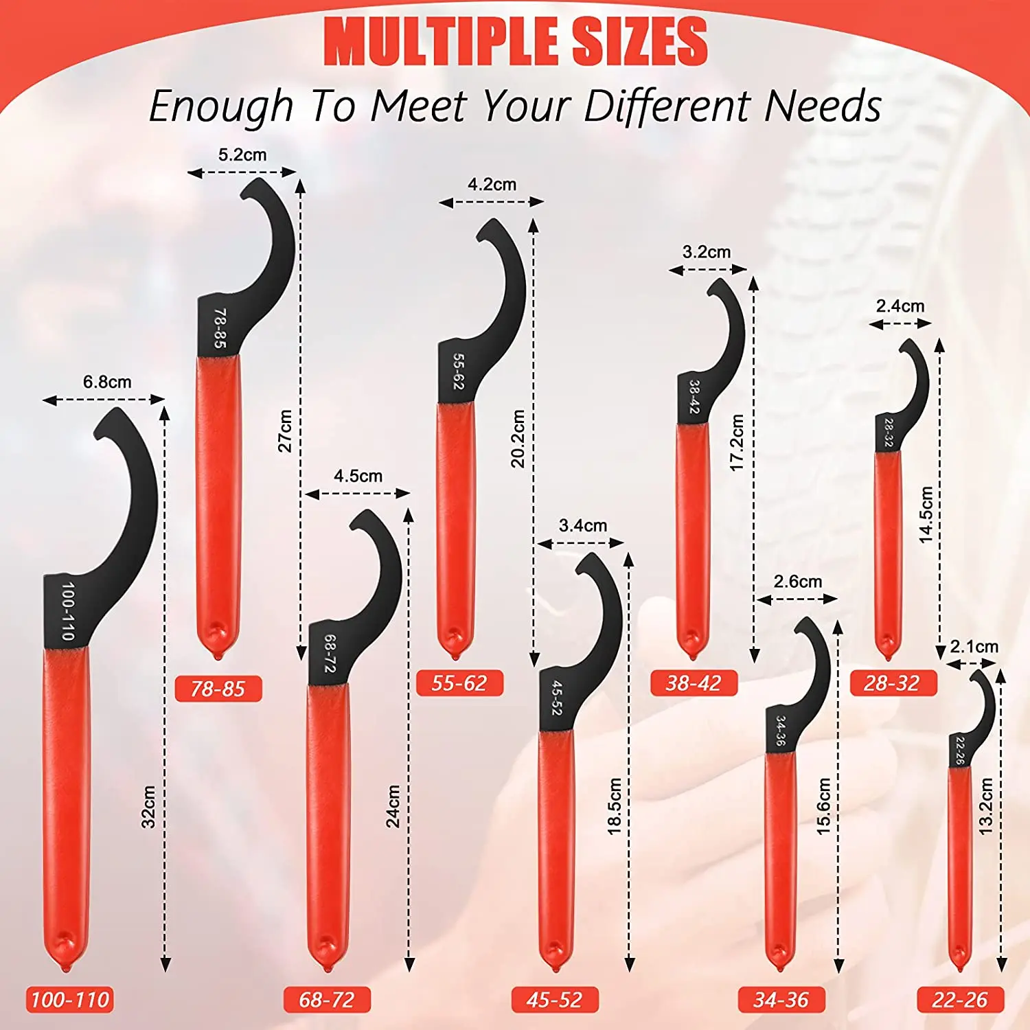 9 PCS Torque Spanner Set Universal Combination Spanner Wrench for Coil ...