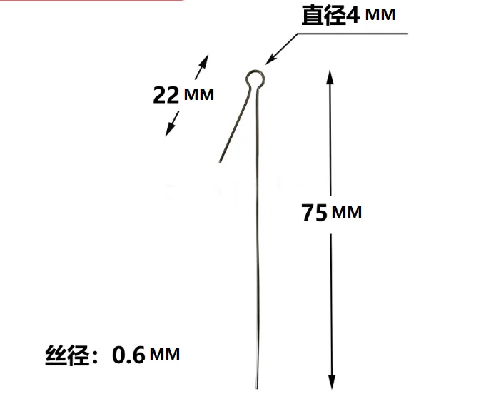 Customizable Looped Spinner Wire Shafts Wire Forms Spinnerbaits Fishing ...