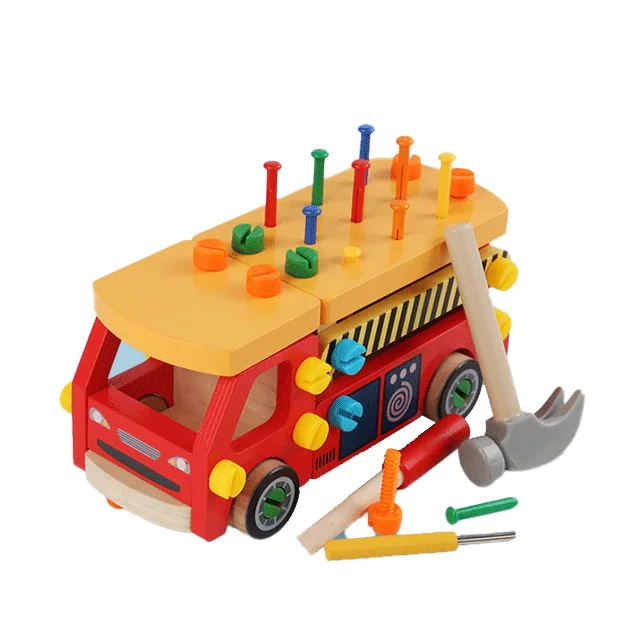 Kids Wooden Disassembly Assembly Nuts Early Education Improving Ability ...