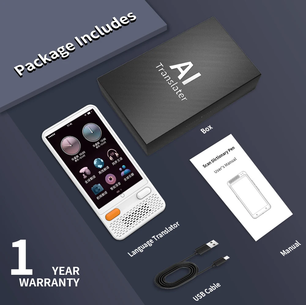 S85 Voice Translator Device - 138 Languages & 3.5inch Screen