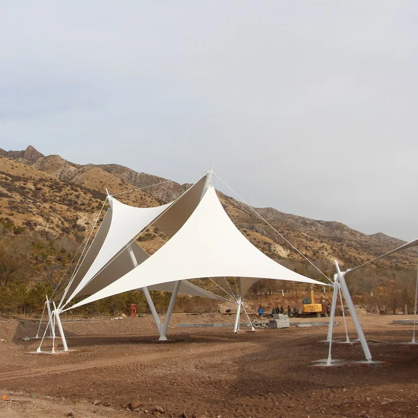 Outdoor Tensile Membrane Structure Shade Tent Umbrella Landscape ...