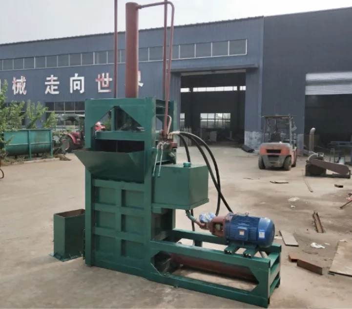 Horizontal Hydraulic Wood Shaving Bagging Press Machine Small Silage ...