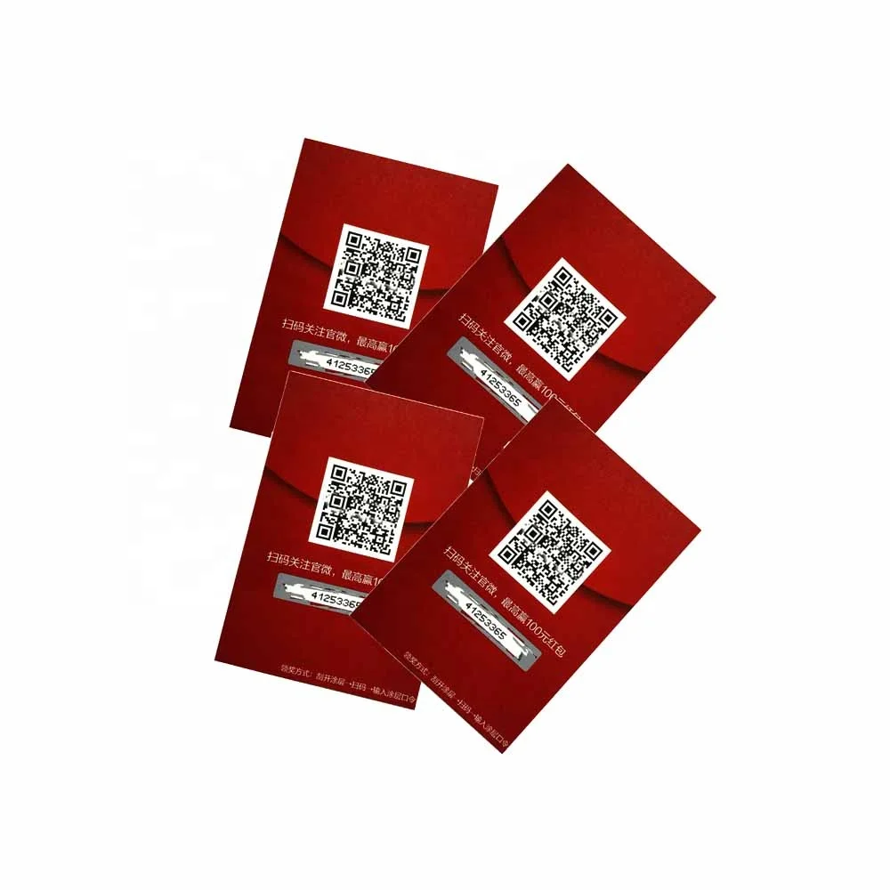 Scannable Qr Code Scratching Scratch Off Custom Scratch Off Lottery ...