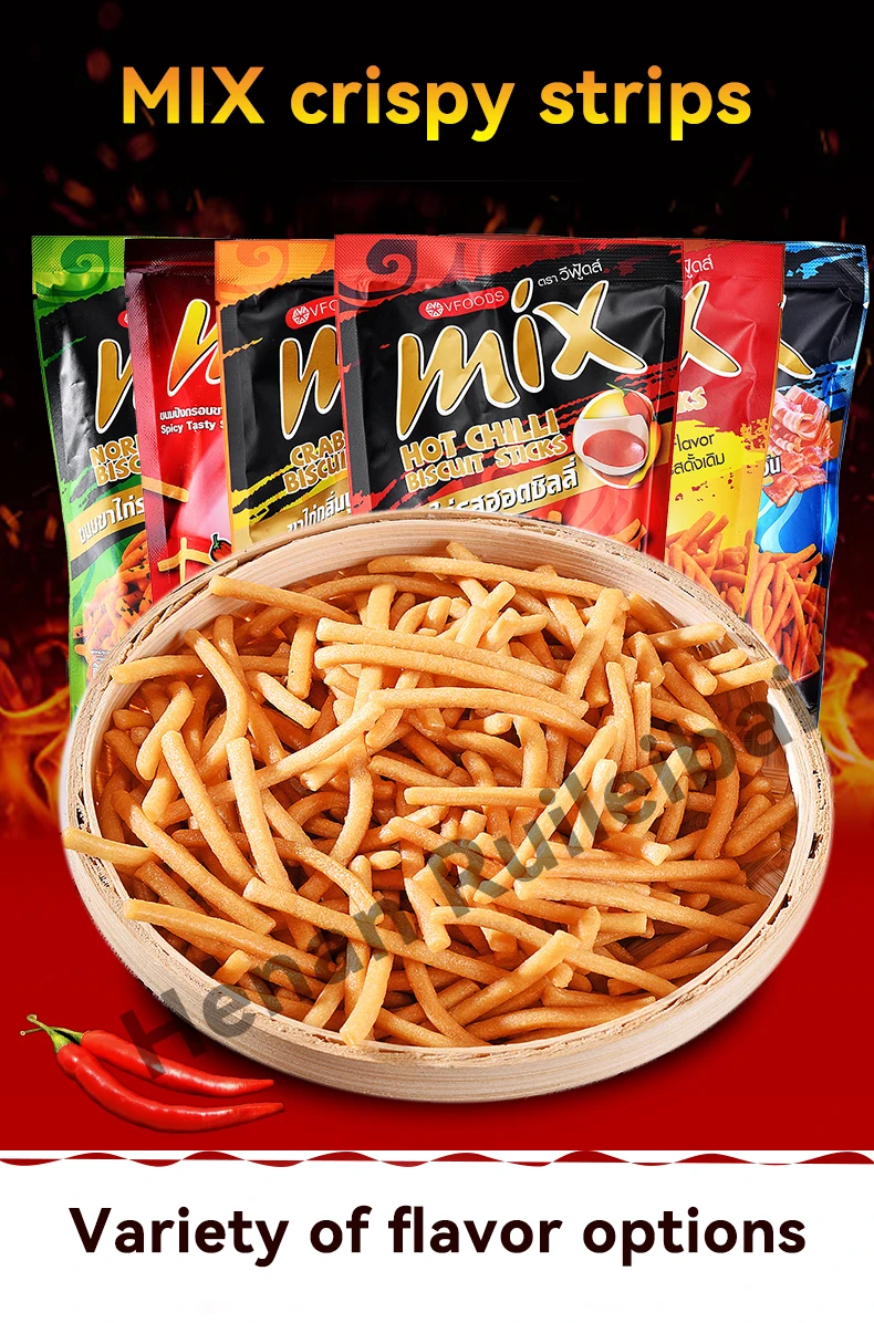VFOODS KKV Thai Mix Crispy French Fries 75g Snack Chips