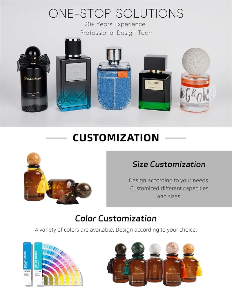 Luxury Unique Glass Skincare Containers Jars Set Refillable