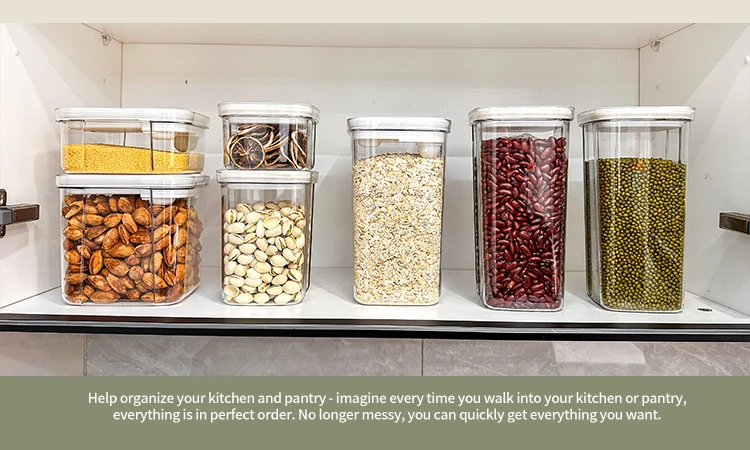 Transparent Storage Tank Refrigerator Dry Bulk Food Preservation Box ...