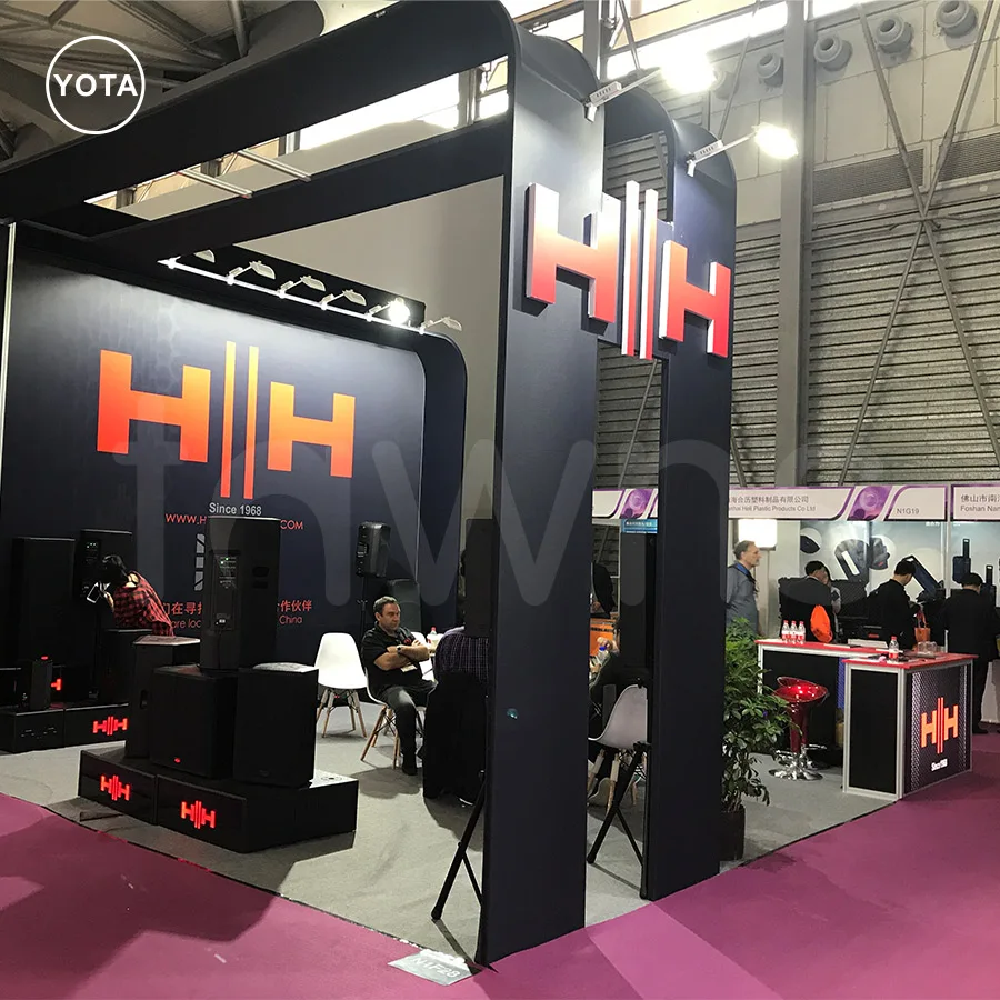 Tawns 20x20 Hybrid Exhibition Booth Design Custom Trade Show Booth Arch ...
