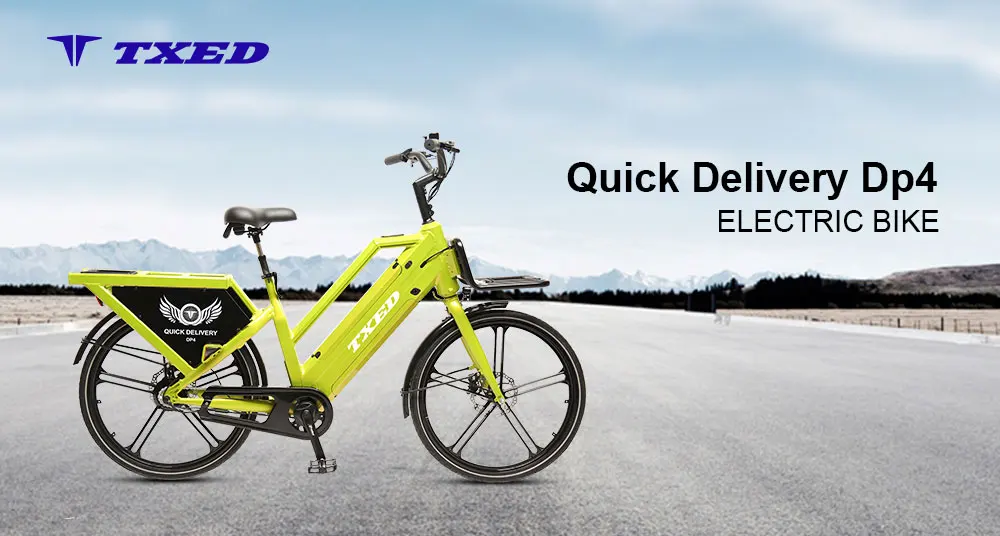 TXED Exhibition New Design Double Battery Electric Bikes for Takeout ...