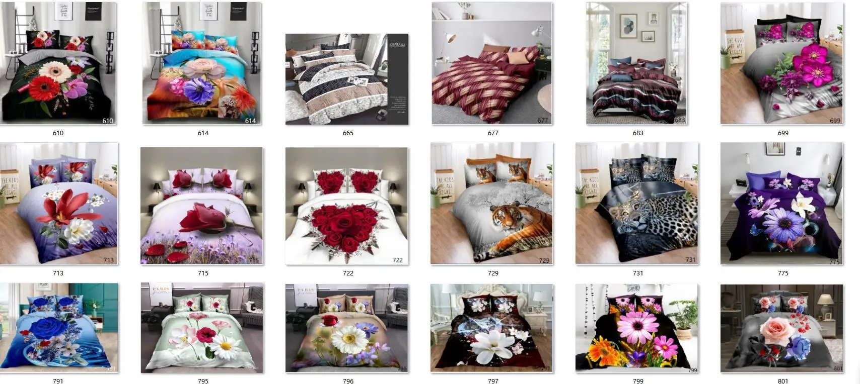 RTS Jimmy King Bedding Set - 2 Bed Sheets & 2 Pillow Cases, Wholesale ...