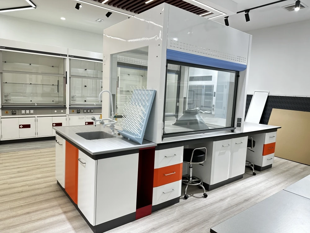 Customized Laboratory Lab Furniture Vent Fume Hood School Table Bench ...