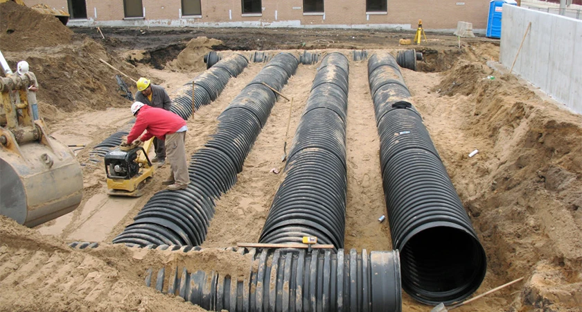 Dn110-800 Tube Polyethylene Double-Wall Corrugated HDPE Pipe