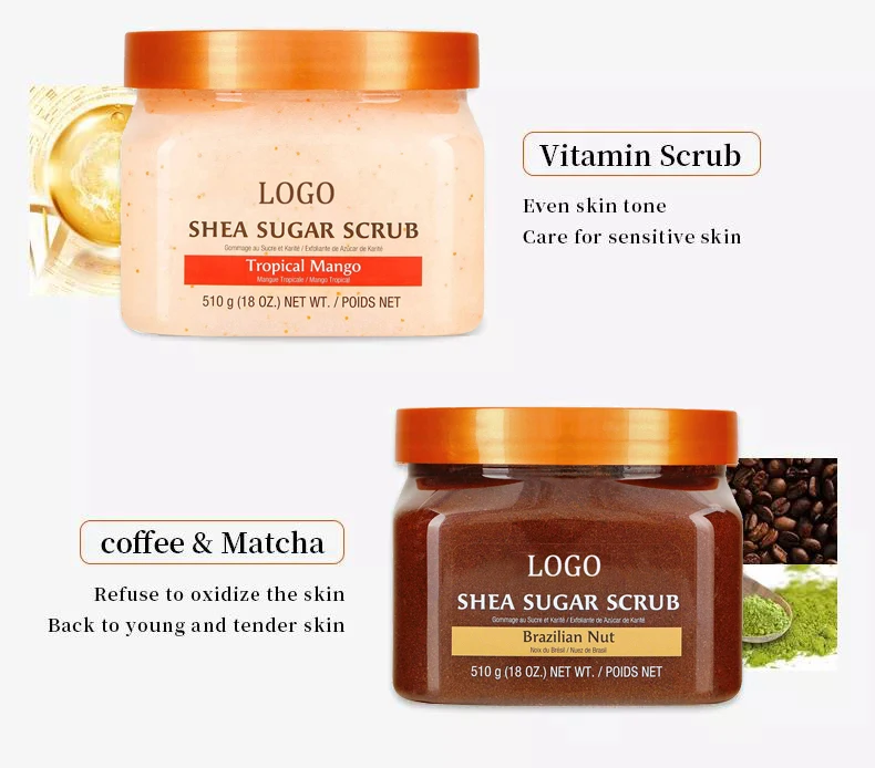 Wholesale Oem Package Fruit Natural Coffee Salt Body Scrub Lightening ...